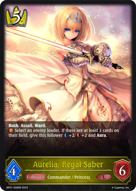 Aurelia, Regal Saber – Spellbound Games